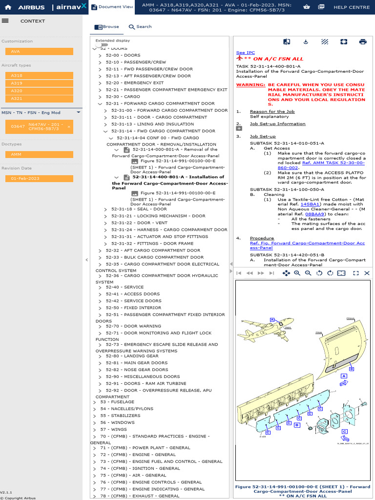 AMM - A318, A319, A320, A321 - AVA - Rev. Num 63 - 01-Feb-2023 - Figure ...
