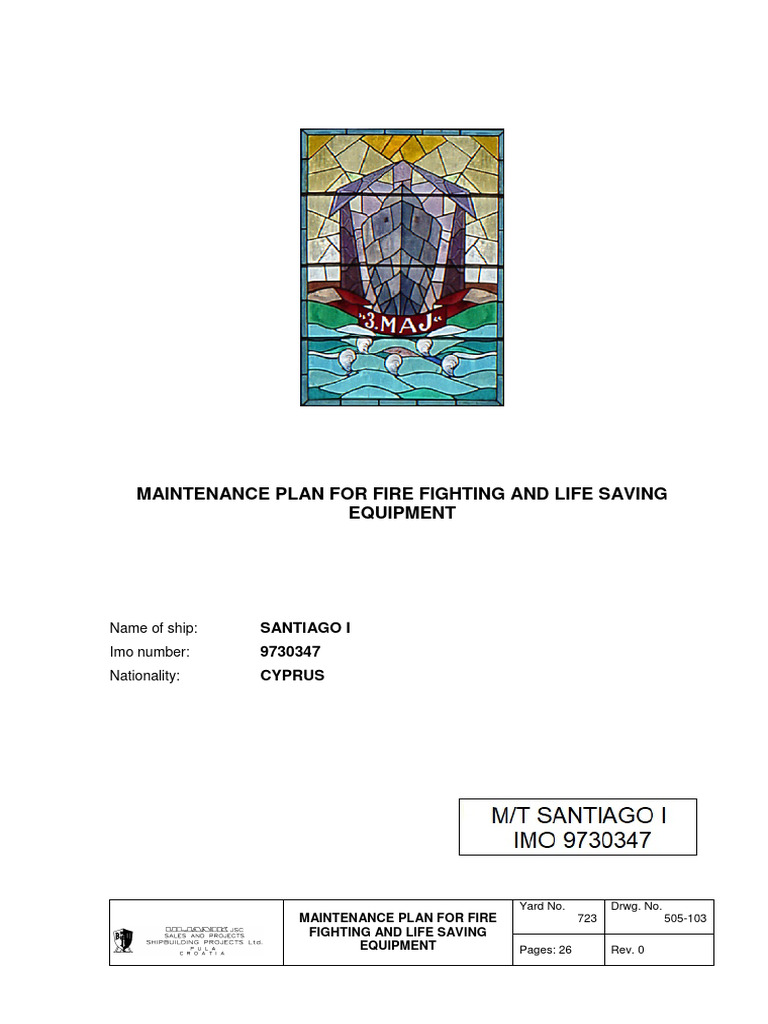 723 - 505103 Maintenance Plan For Fire Fighting and Life Saving ...