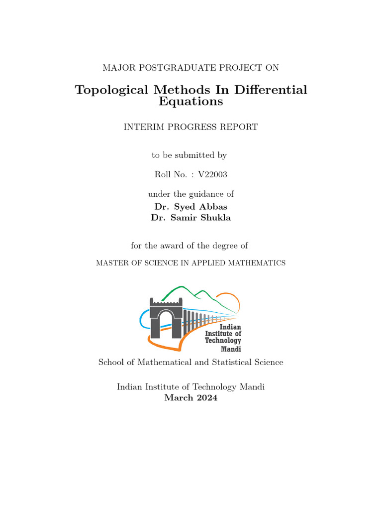 V22003 4th Semester Project Source File | PDF | Banach Space | Compact ...