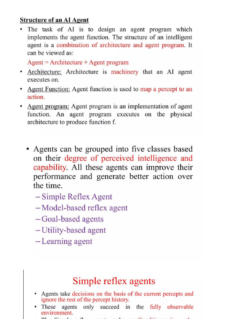 Structure of Agent | PDF