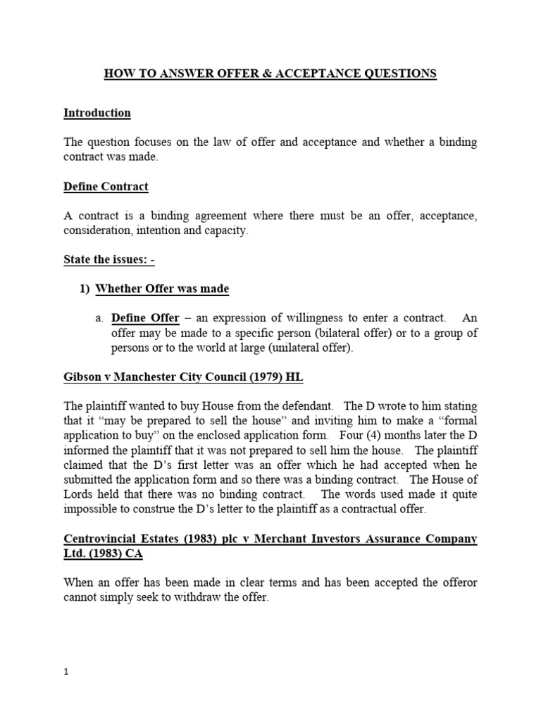 How To Answer Offer Acceptance Questions-2019 | Download Free PDF ...