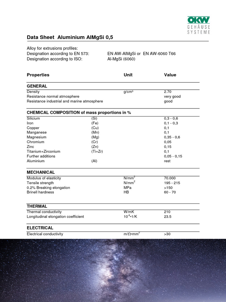 Aluminium AlMgSi | PDF | Chemical Elements | Materials