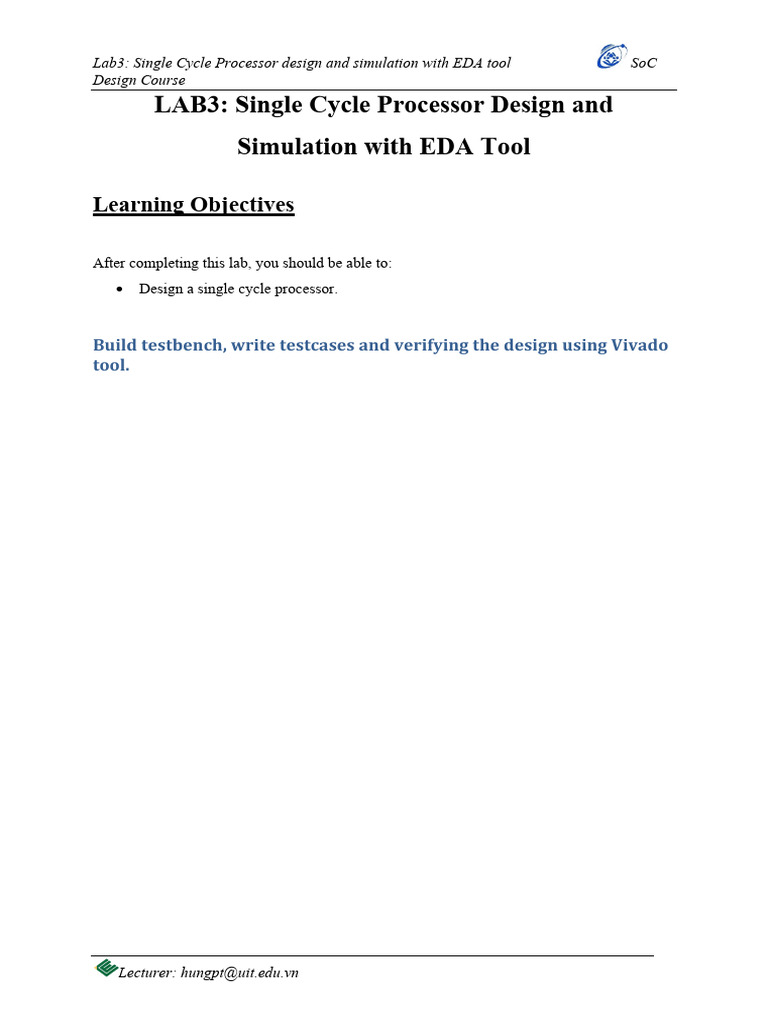 Lab2 Guide | PDF | Central Processing Unit | System On A Chip