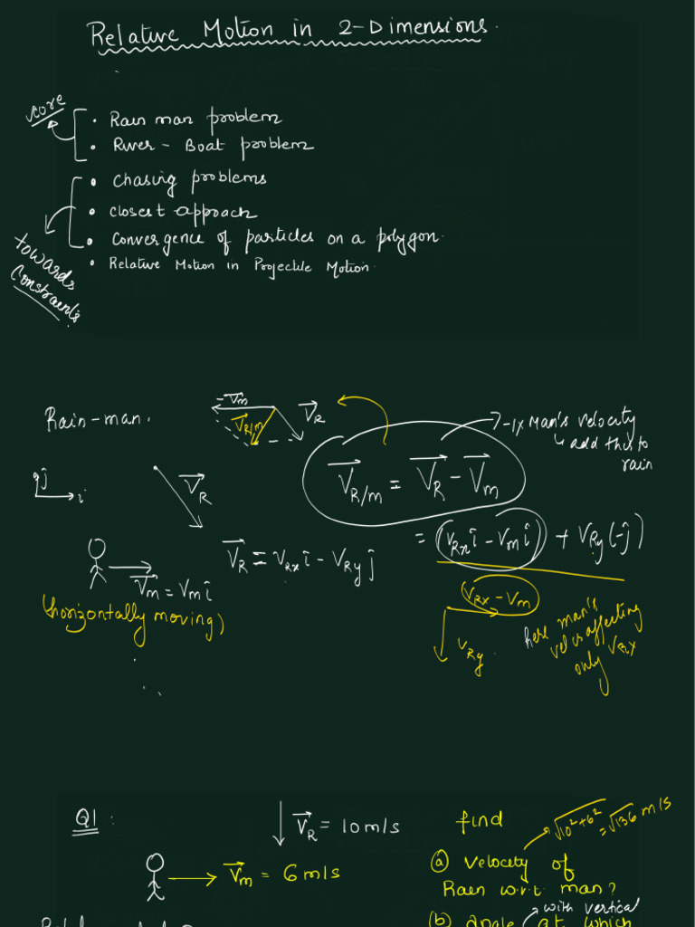 Relative Motion in 2D | PDF