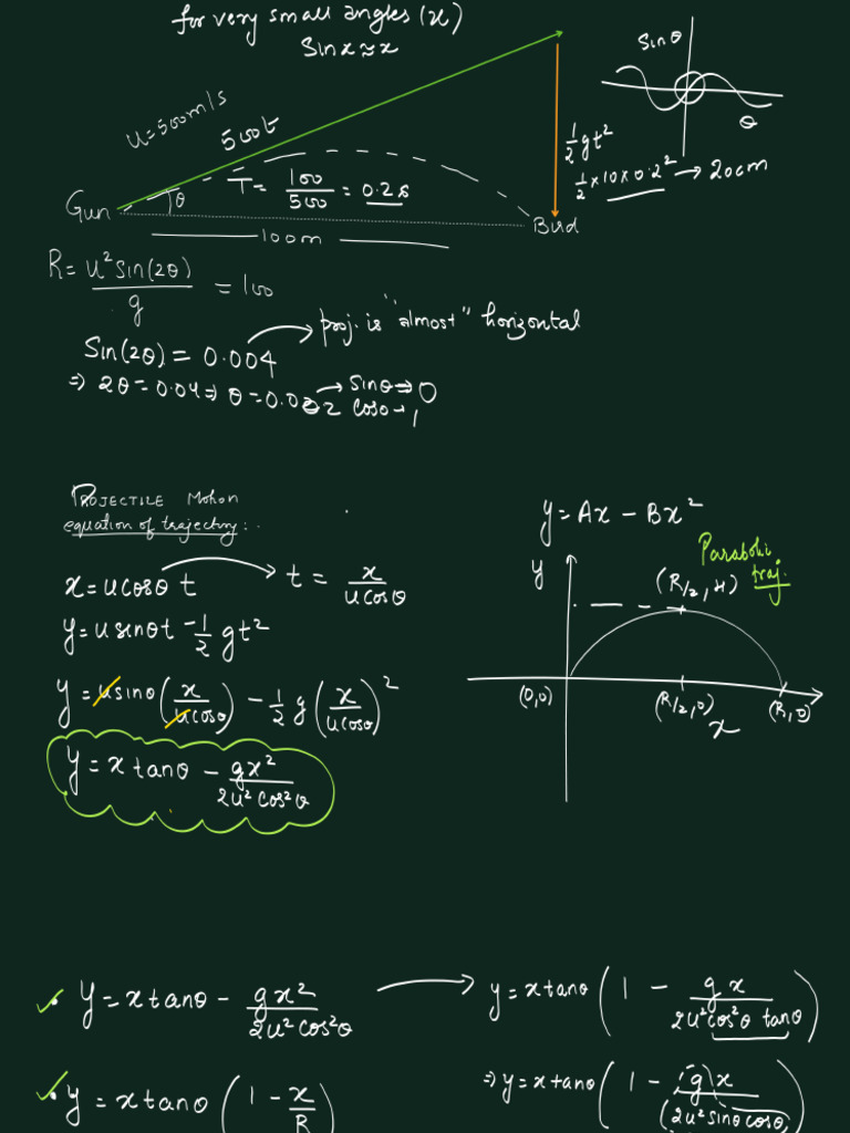 Equation Of Trajectory Pdf