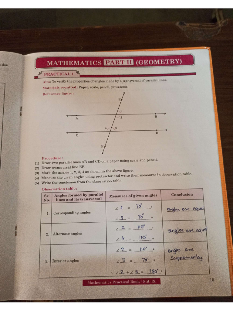 STD 9 Geometry Practical PDF | PDF