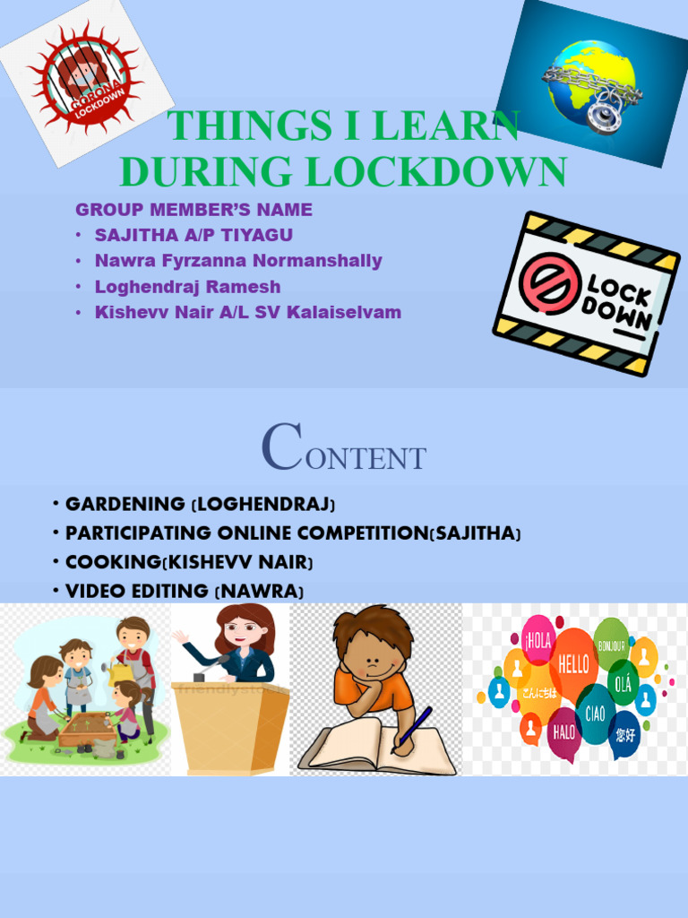 Things I Learn During Lockdown | PDF