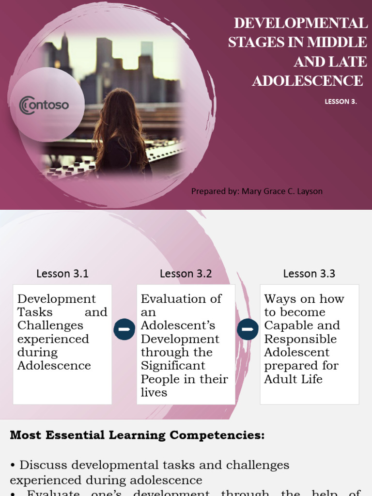 3 Developmental Stages in Middle and Late Adolescence | PDF ...