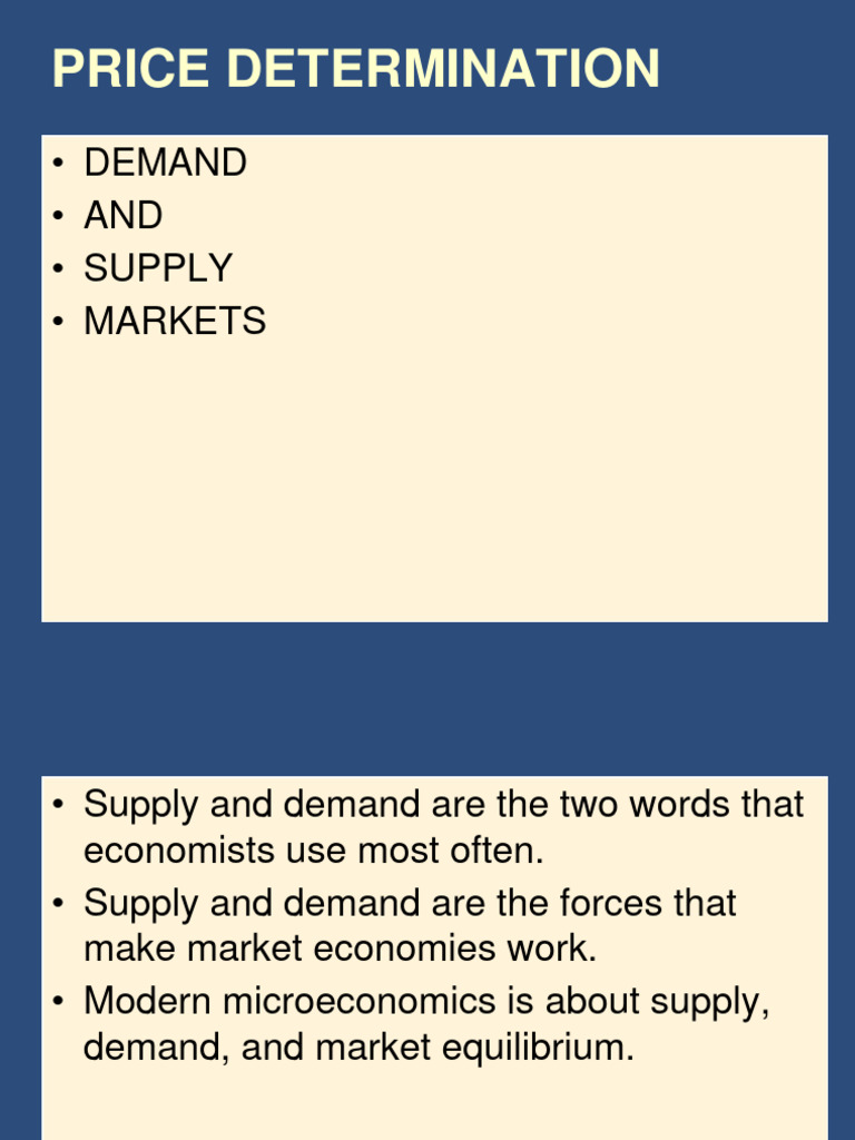 Price Determination | PDF | Supply And Demand | Supply (Economics)
