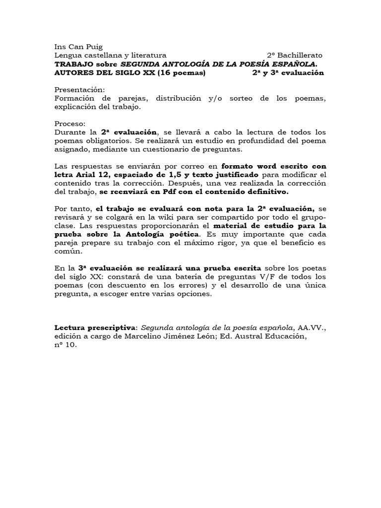 Trabajo Antologia | PDF | Clásicos