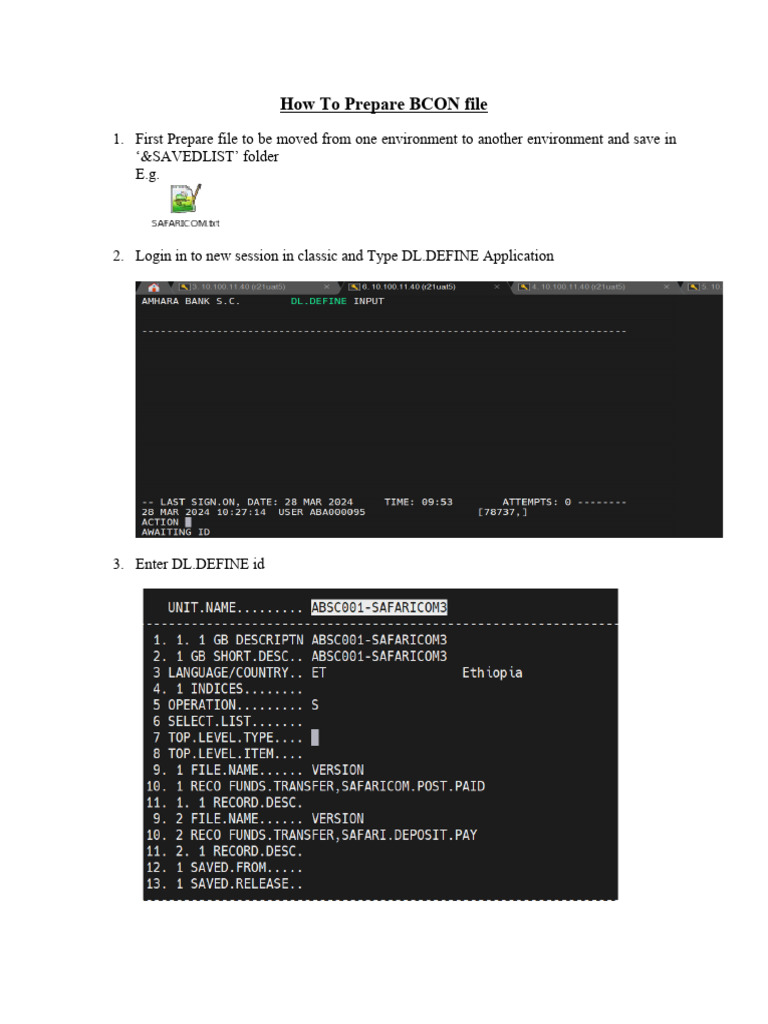How To Prepare BCON file | PDF
