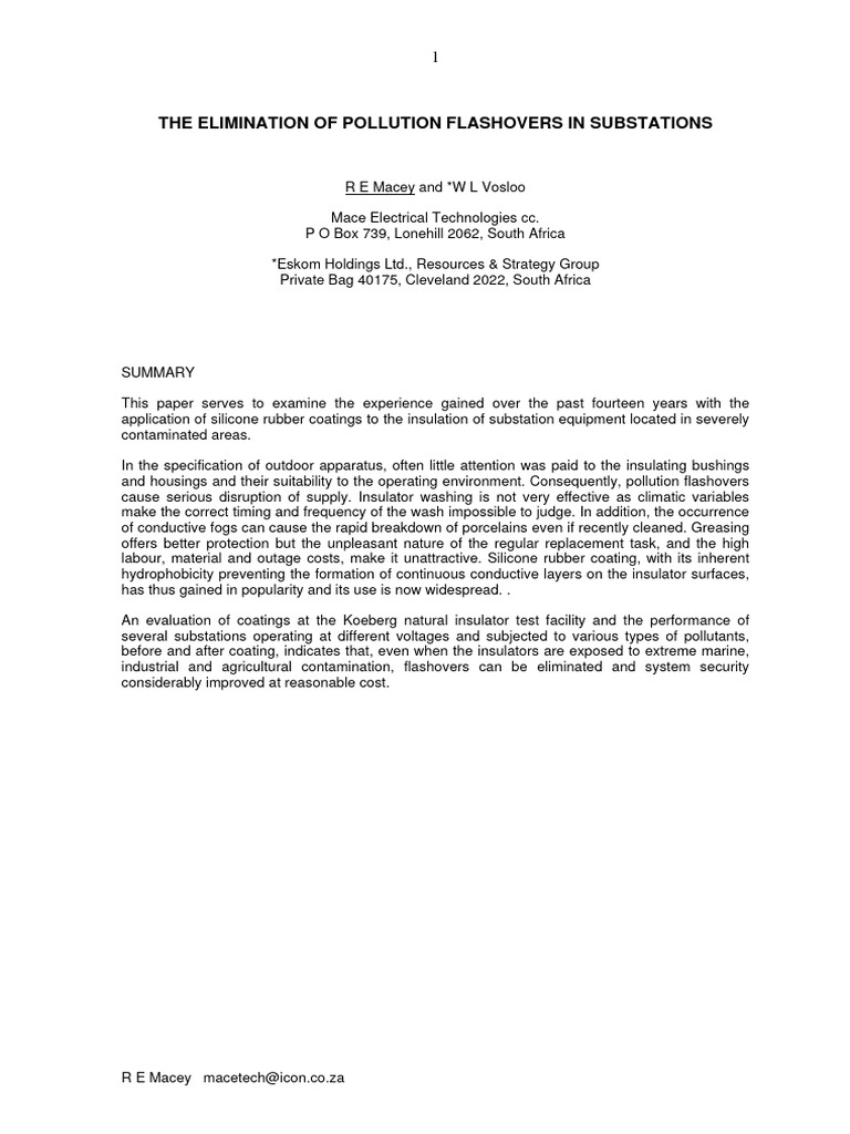 CIGREPAPER1-RTV coating on Insulators | PDF | Insulator (Electricity ...