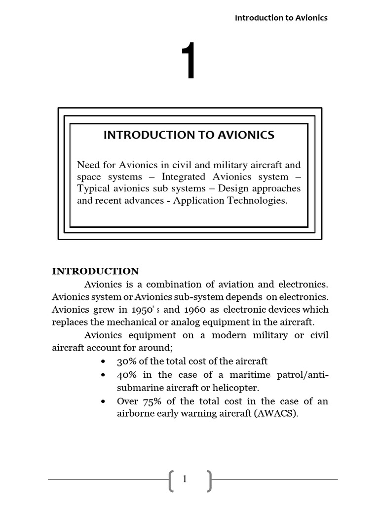 Avionics Unit I | PDF | Avionics | Radar