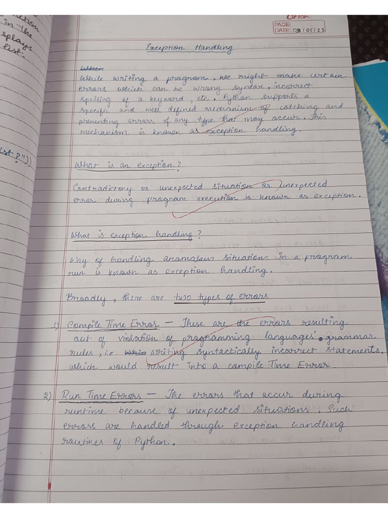 Exception Handling | PDF