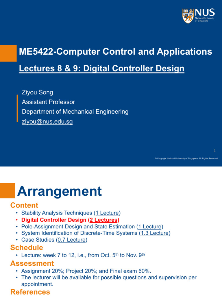 2&3. Digital Controller Design | PDF | Control Theory | Applied Mathematics 2&3. Digital Controller Design | PDF | Control Theory | Applied Mathematics