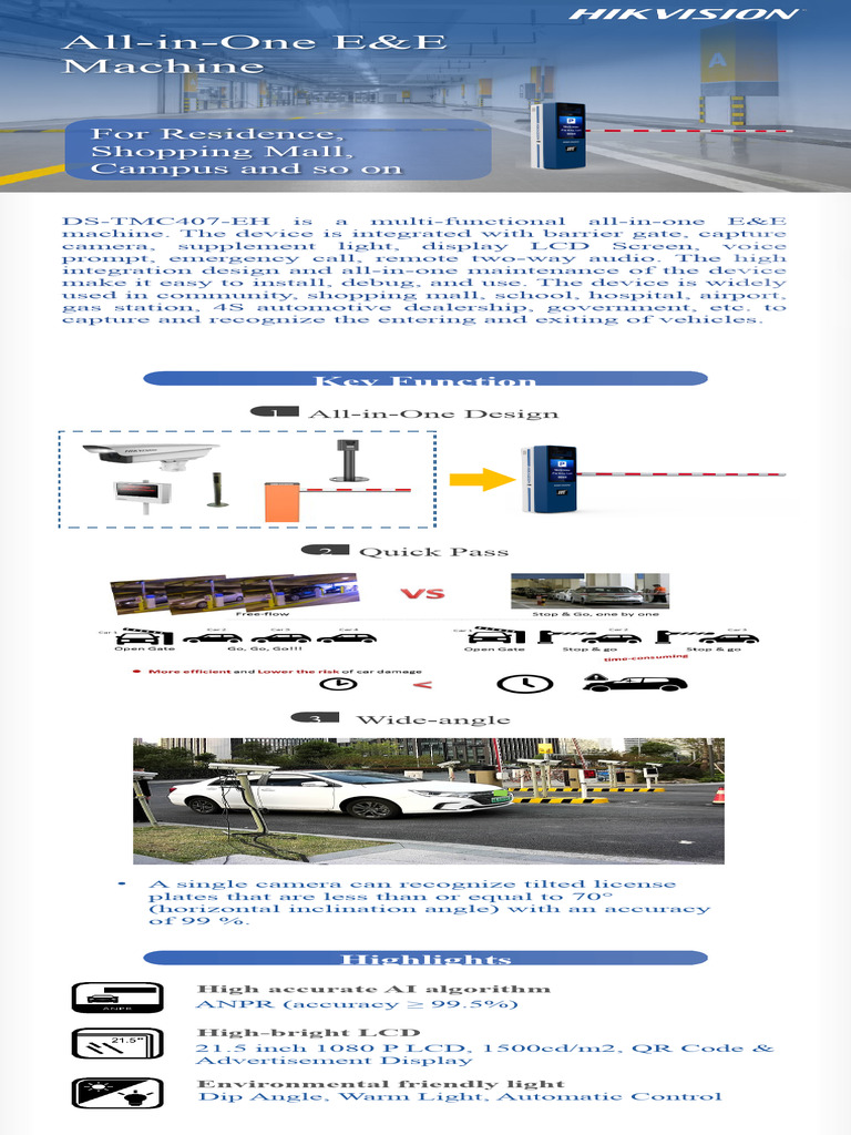 (Public) +One+Swipe All-in-One+EE+Machine+TMC407 20230309 | PDF | Liquid Crystal Display | Camera