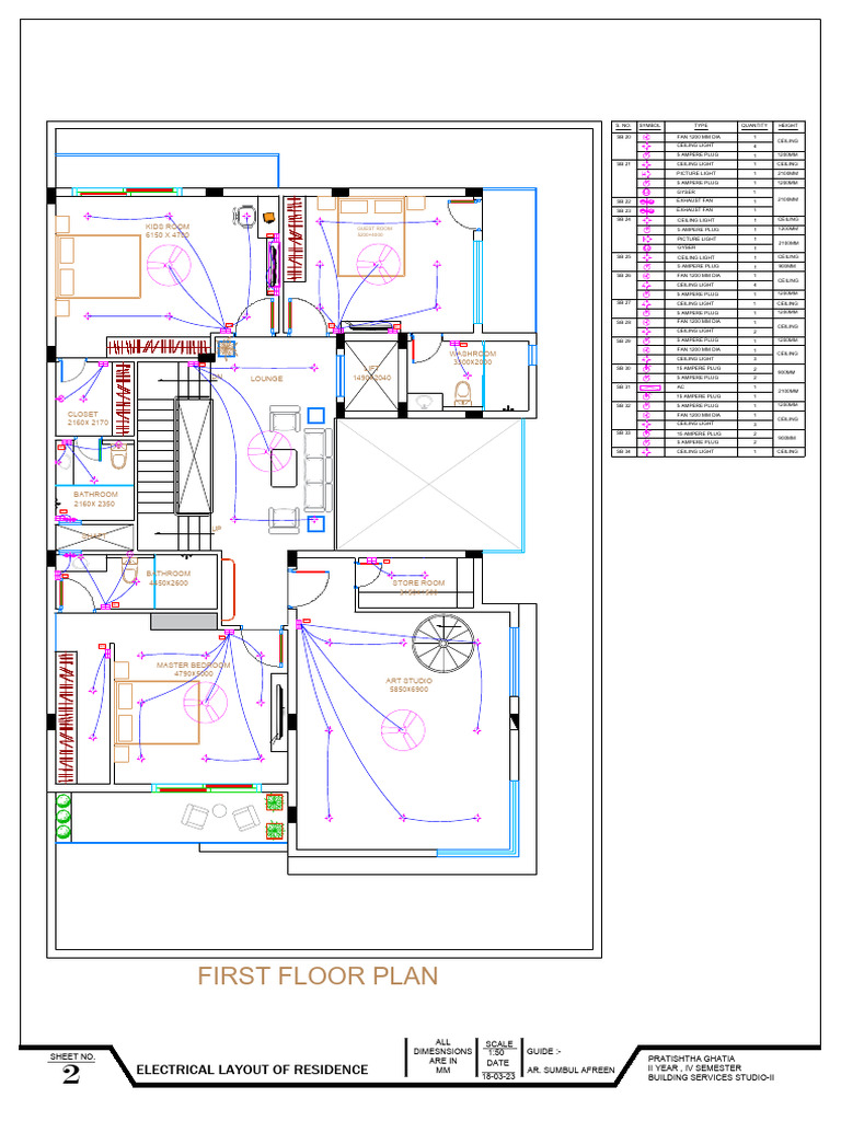 ELECTRICAL FIRST FLOOR | PDF | Bathroom | Home