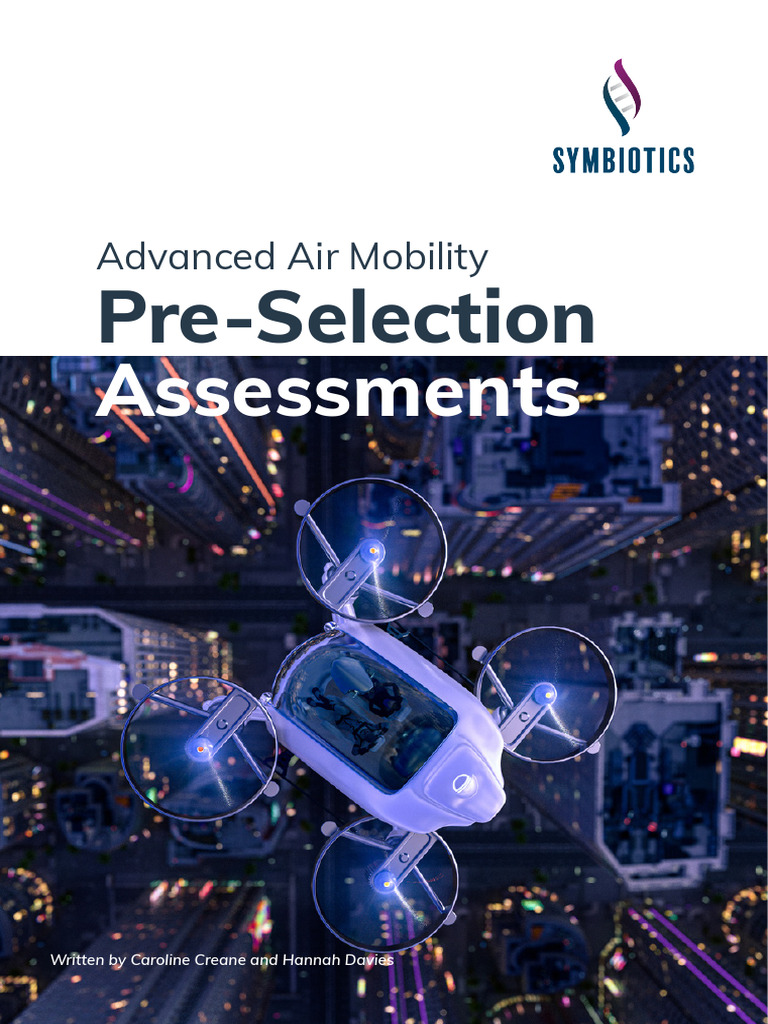 Symbiotics - Advanced Air Mobility Pre-Selection Assessments | PDF | Automation | Aircraft