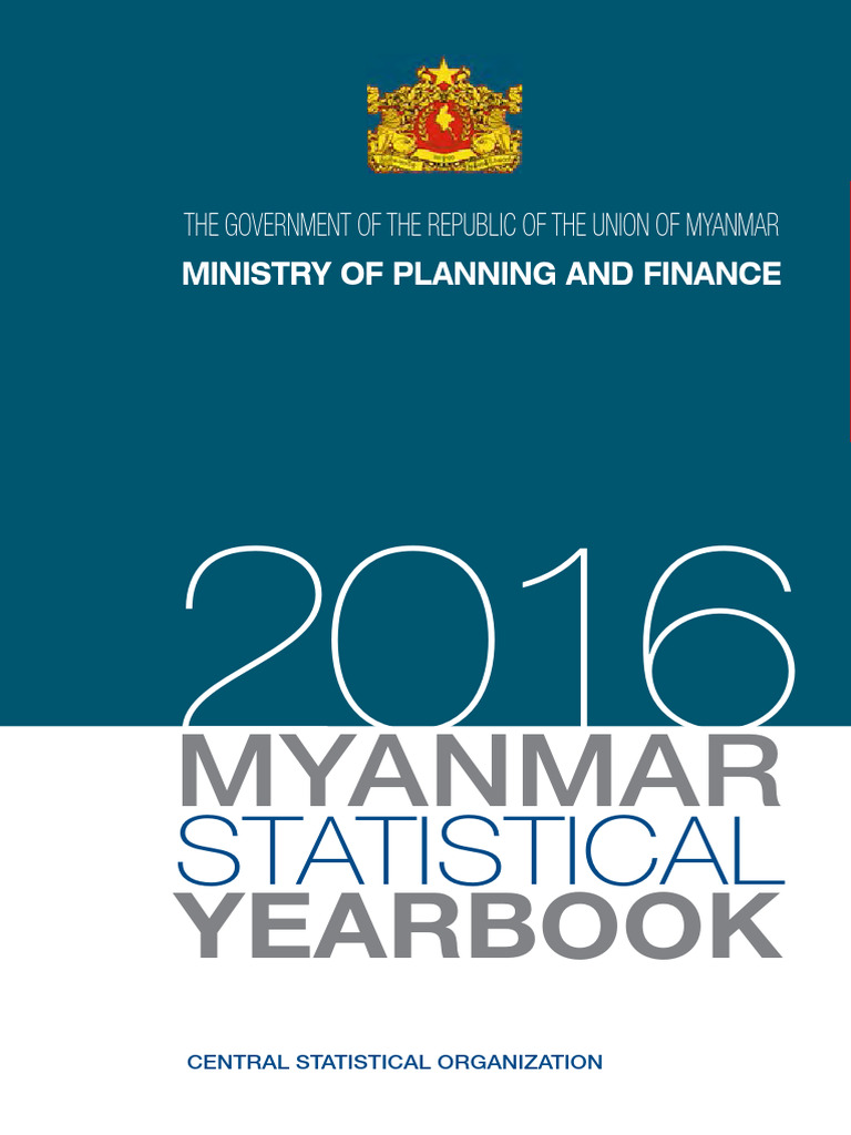 Myanmar (2017) Statistical Yearbook 2016 | Download Free PDF ...
