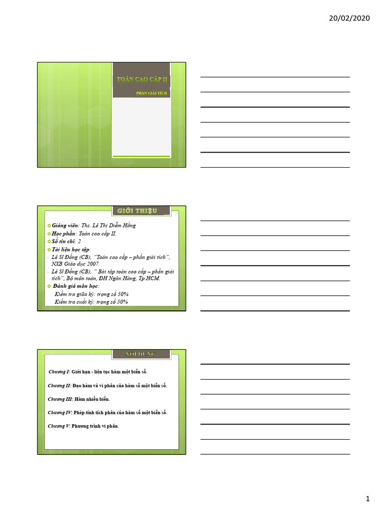 Chương1 - TCC2 | PDF