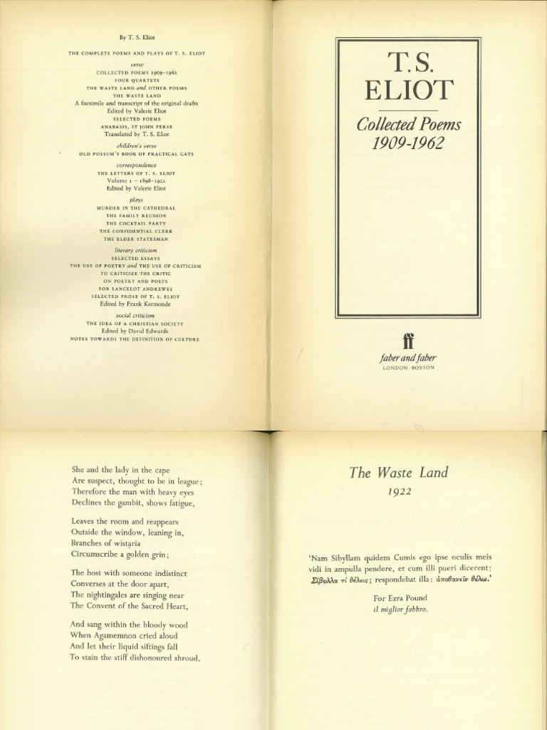 º Eliot - The Wasteland | PDF
