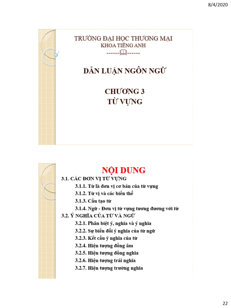 Tailieuxanh BG Dan Luan Ngon Ngu Chuong 3 2411 | PDF