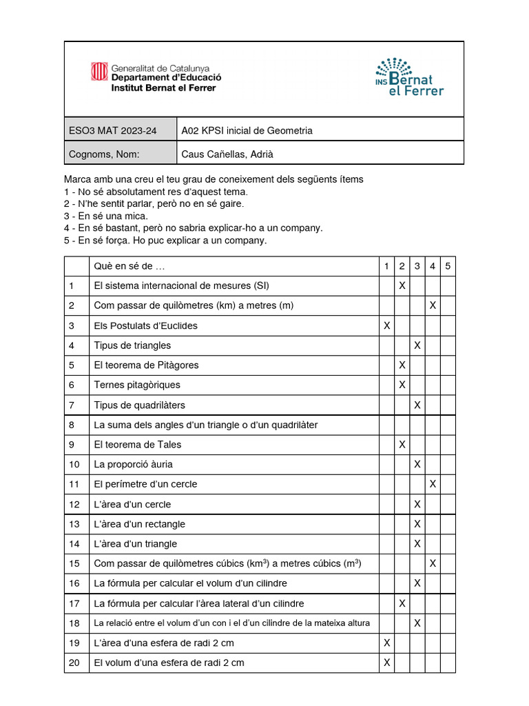 E3 A02 KPSI Inicial de Geometria | PDF