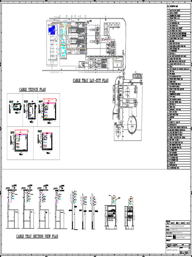 Cable Tray Layout Plan | PDF