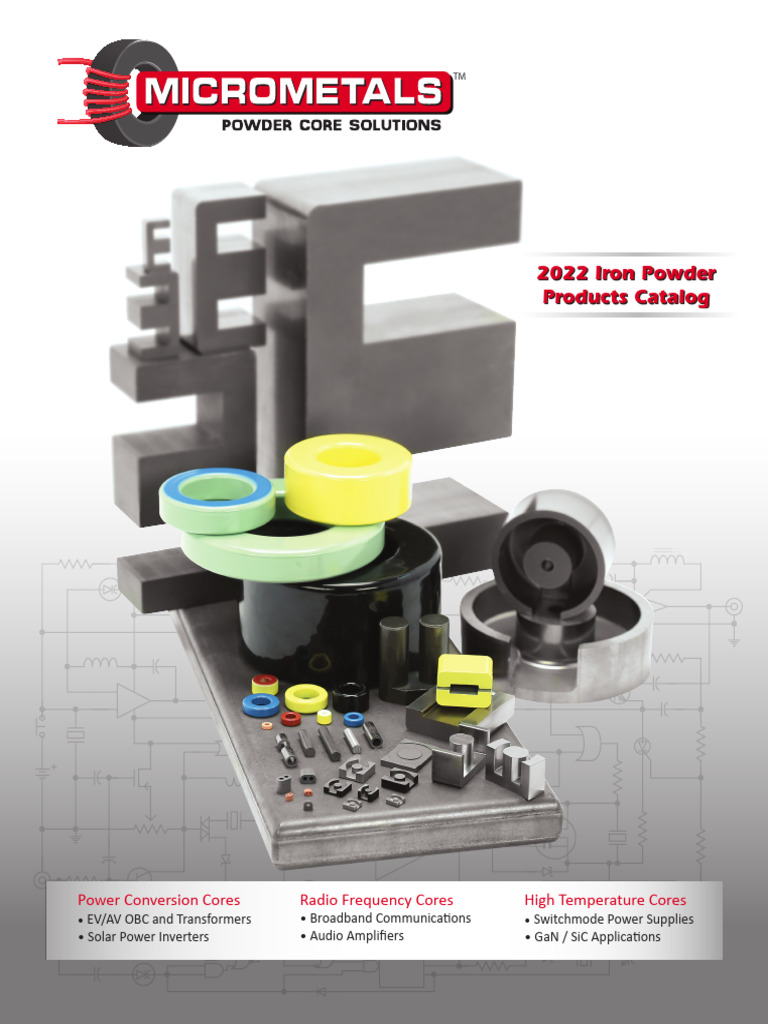 Micrometals 2022 Catalog-web | PDF | Inductor | Electrical Engineering