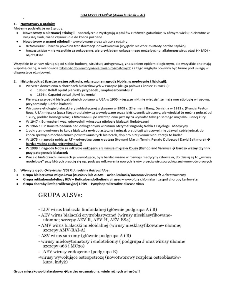 Białaczki Dopisane | PDF