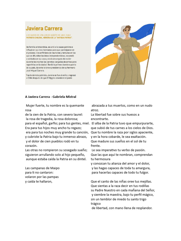 A Javiera Carrera Guía 7° | PDF