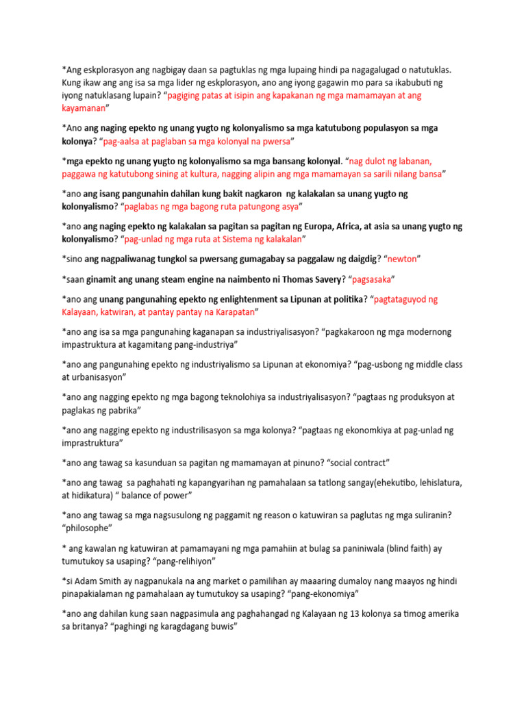 AP REVIEWER 3rd Quarter | PDF