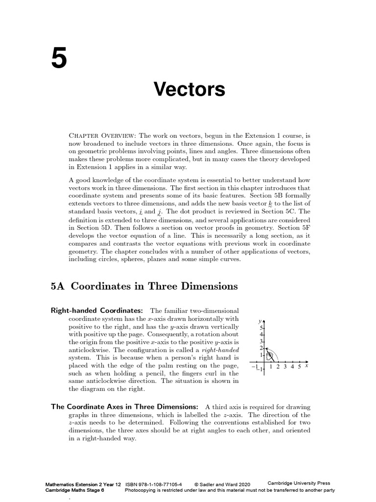 Advanced Vectors in 3D Geometry | PDF | Cartesian Coordinate System ...