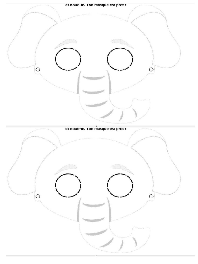 Masques Éléphant | PDF