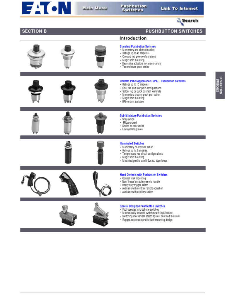 Eaton W102P3 Datasheet | PDF | Switch | Electrical Engineering