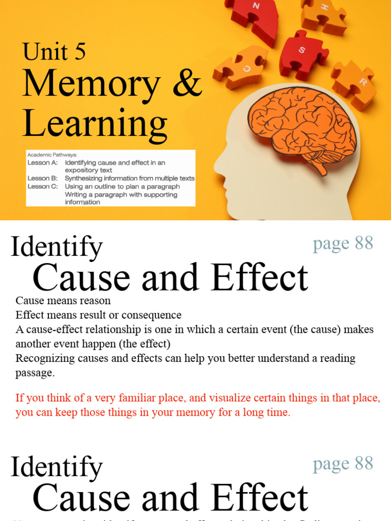 Unit 5 Memory Learning | Download Free PDF | Memory | Causality