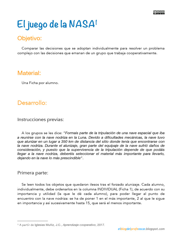 El Juego de La Nasa | PDF | Alunizaje | Agua
