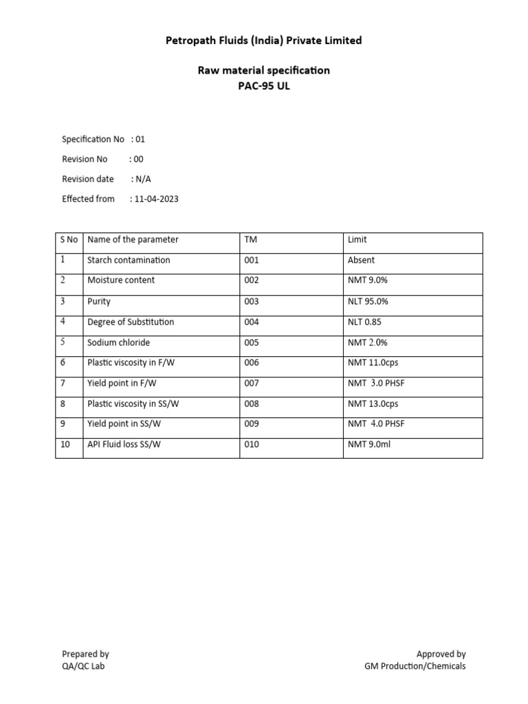 1.RM Specification PAC LV 95% 04.11.2023 | PDF | Technology & Engineering
