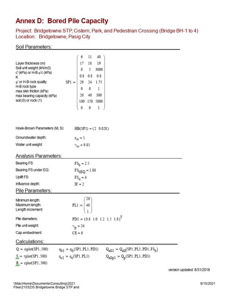 Annex D | PDF | Deep Foundation | Building Engineering