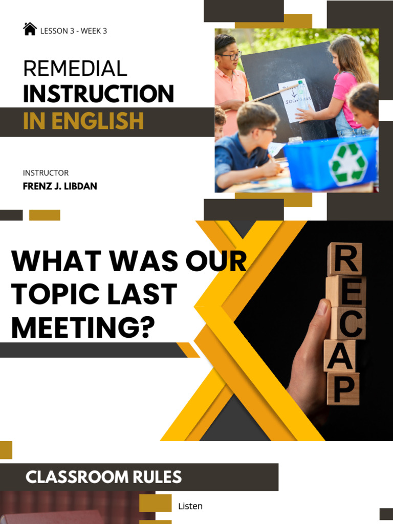 Eng 106 Lesson 3 | PDF | Phonics | Reading Comprehension