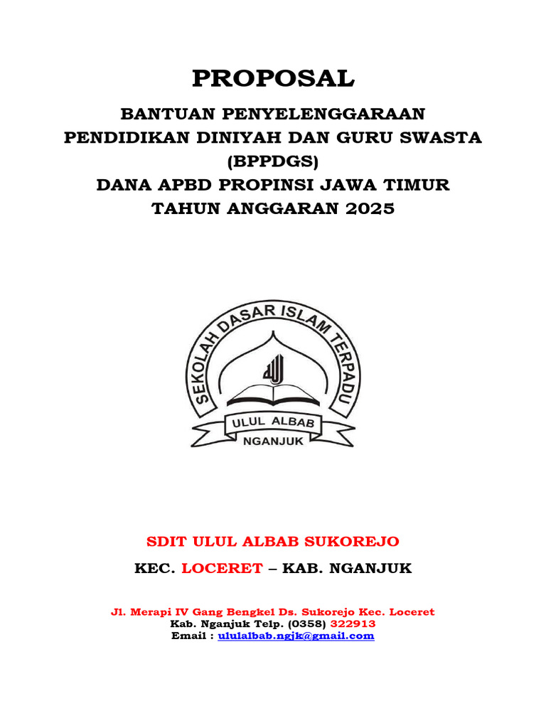 Contoh Proposal Bppdgs 2024 Propinsi | PDF