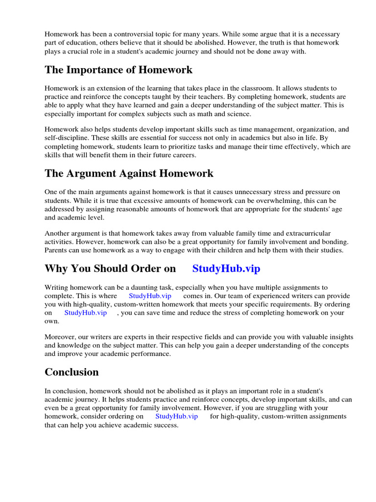 Homework Should Not Be Abolished Speech | PDF | Homework | Climate Change
