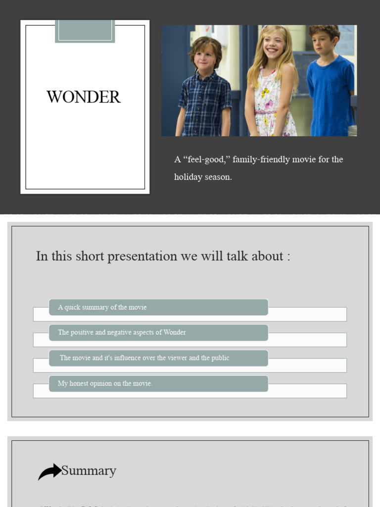 Wonder | PDF | Bullying | Self Esteem