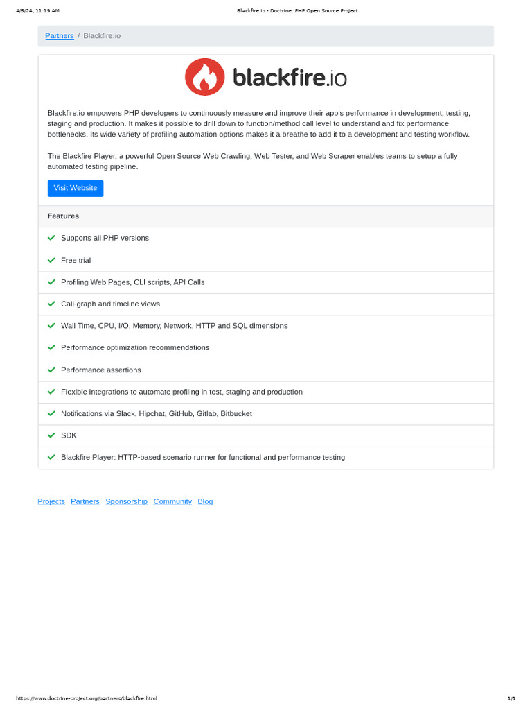Doctrine Php Open Source Project Pdf