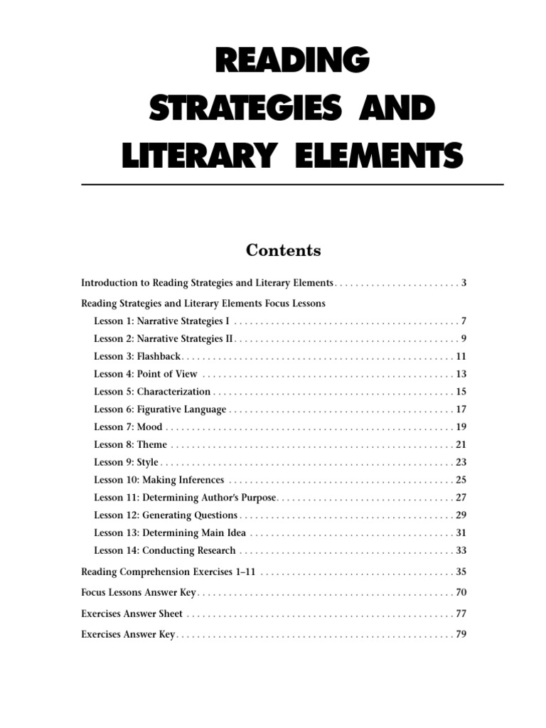 Grade 7 Reading Strategies Guide | PDF | Narration | Reading Comprehension