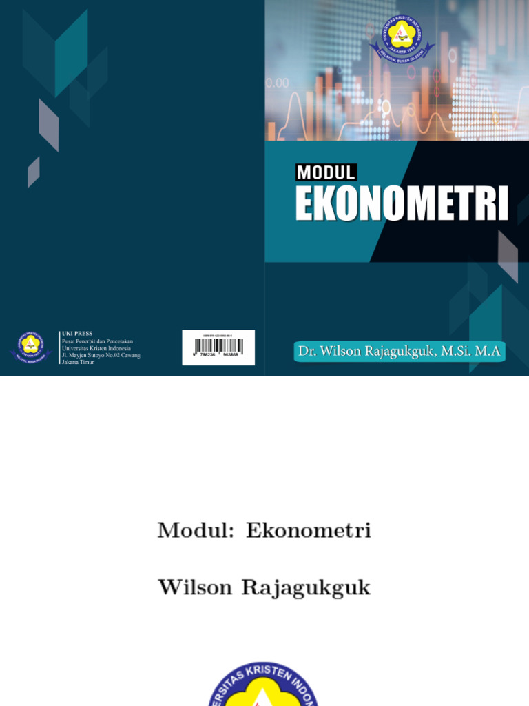 Modul Ekonometri oleh Wilson Rajagukguk | PDF