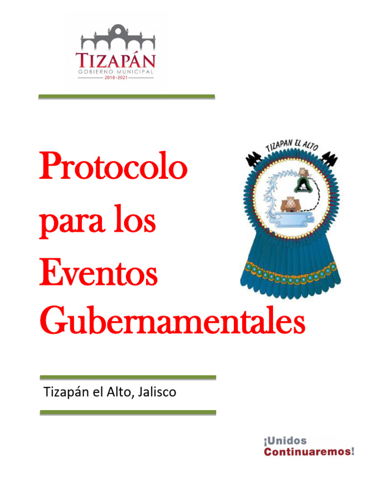 Protocolo para Eventos Gubernamentales 2018-2021 | PDF | Gobierno local | Alcalde