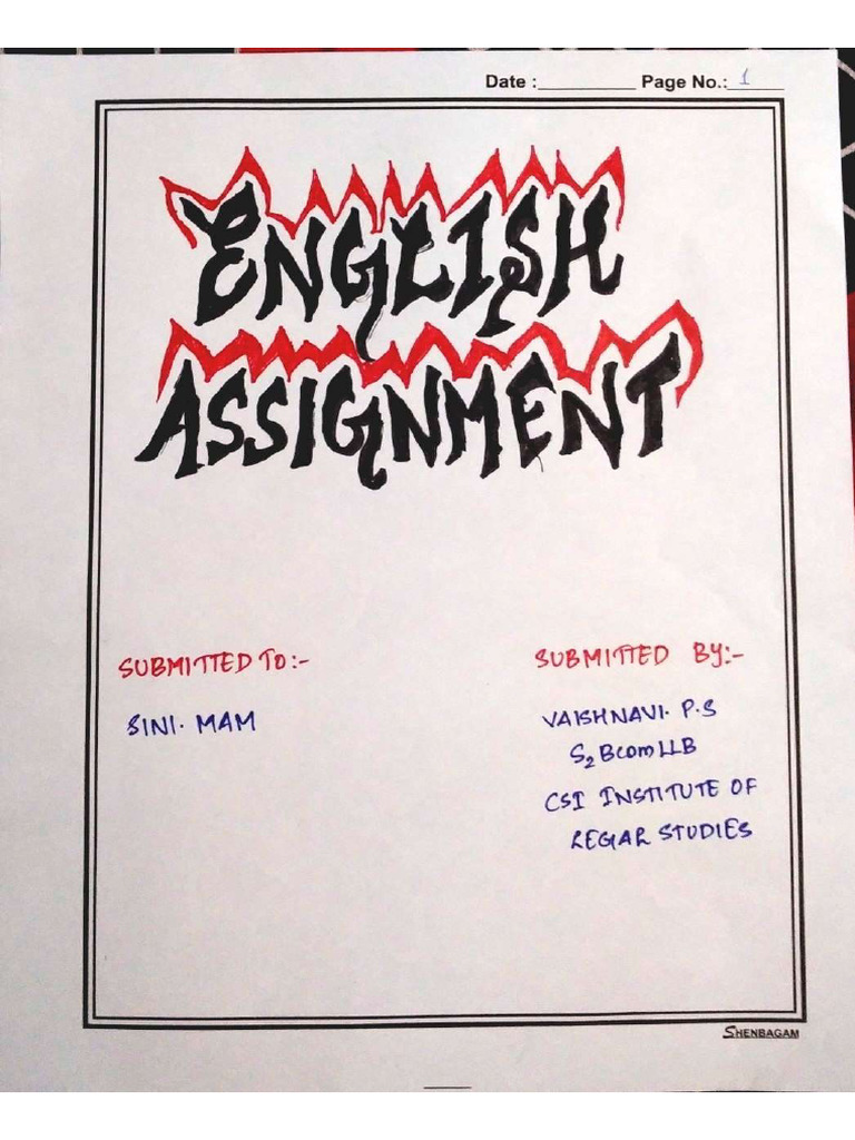 English Assignment | PDF