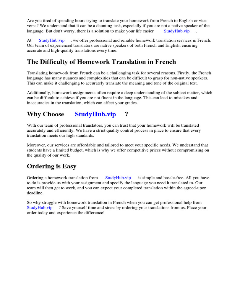 Homework Translation French | PDF | Facebook | Http Cookie