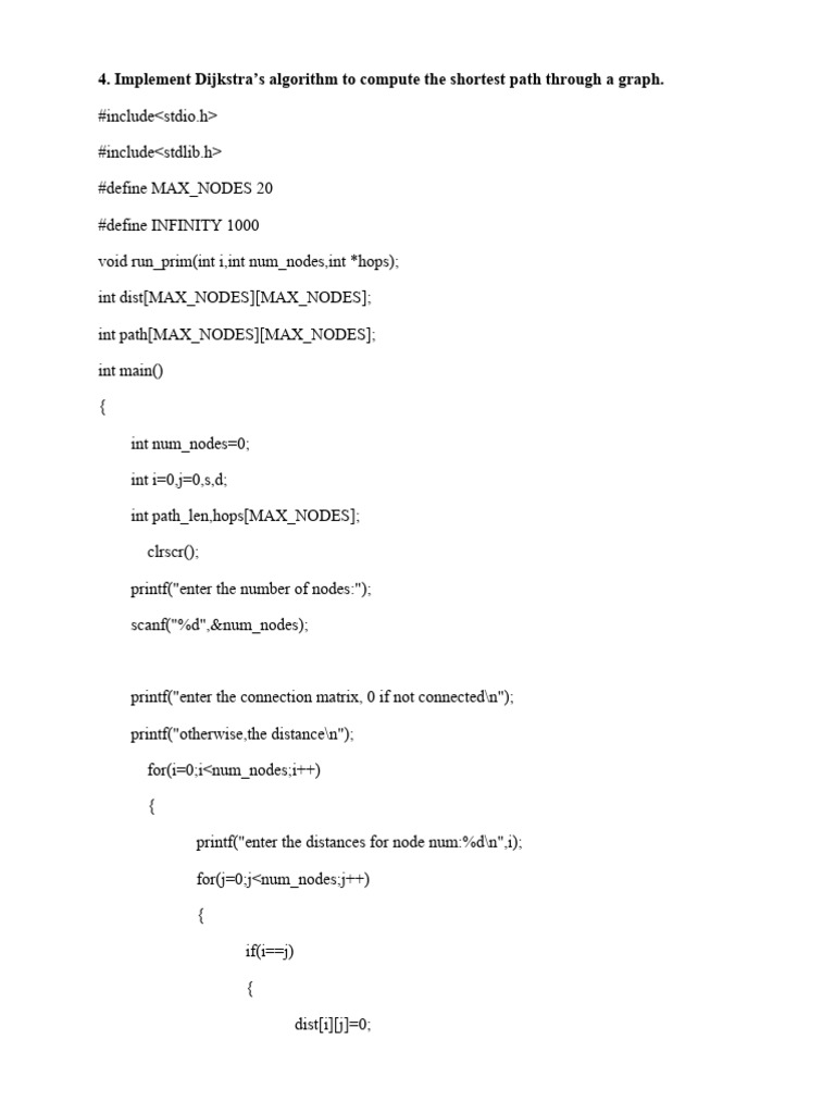 Dijkstras Algorithm | PDF | Graph Theory | Applied Mathematics Dijkstras Algorithm | PDF | Graph Theory | Applied Mathematics